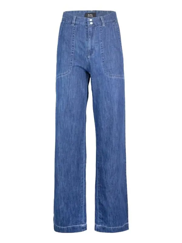 A.p.c. High Waist Flared Jeans - Blue