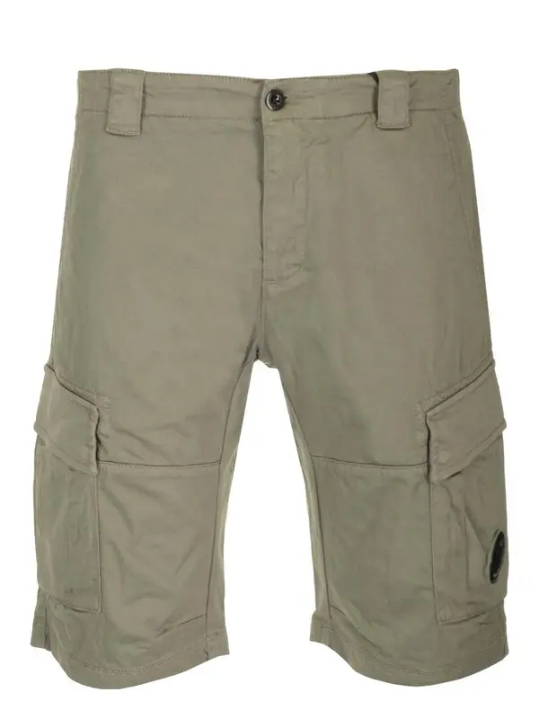 C.P. COMPANY Lens Detailed Cargo Shorts - Gray