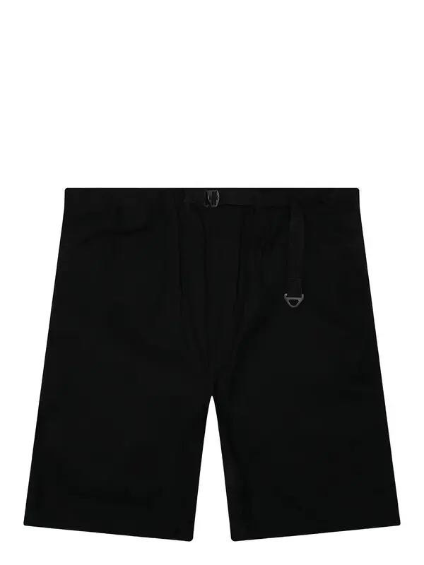 Comme Des Garçons Elastic Waist Belted Shorts - Black