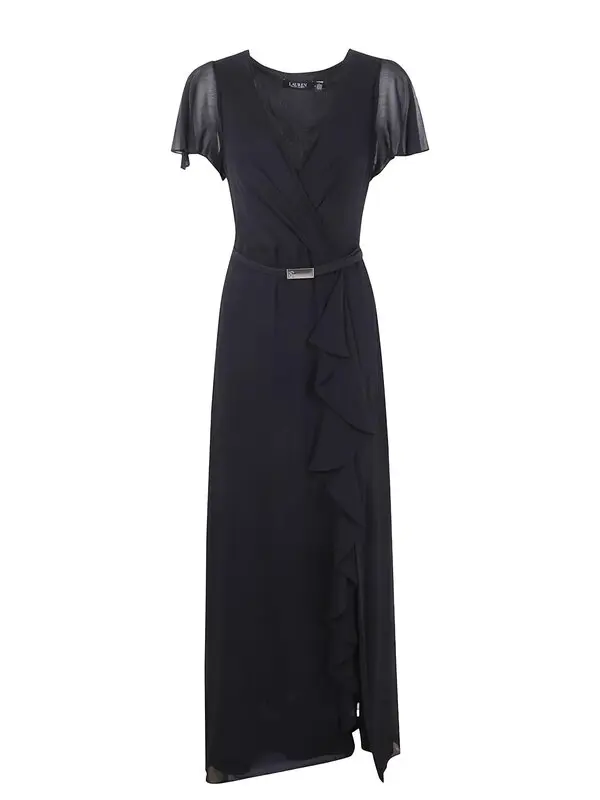 Ralph Lauren Flared Cut Maxi Dress - Black