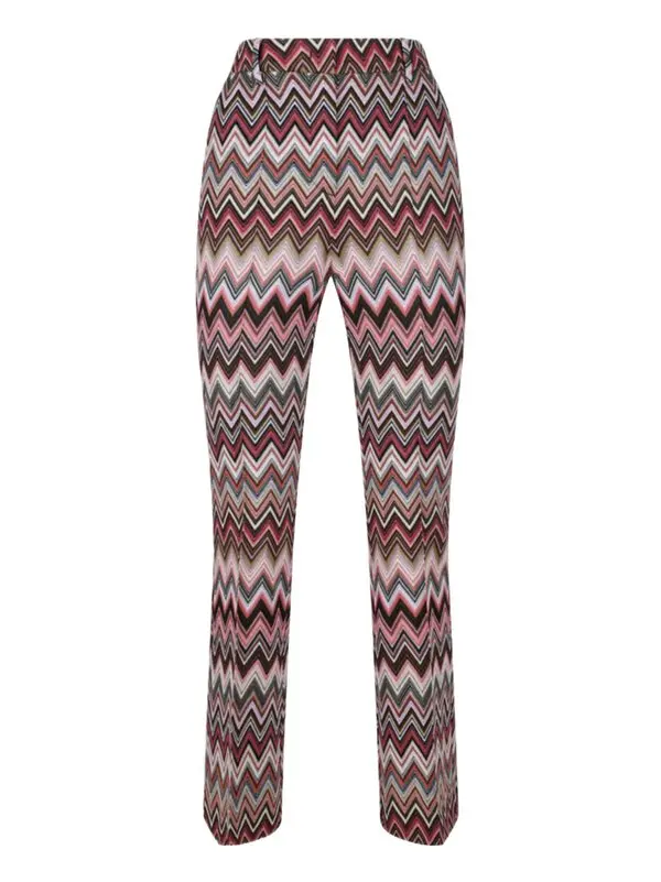 Missoni Zigzag Patterned Trousers - Gray