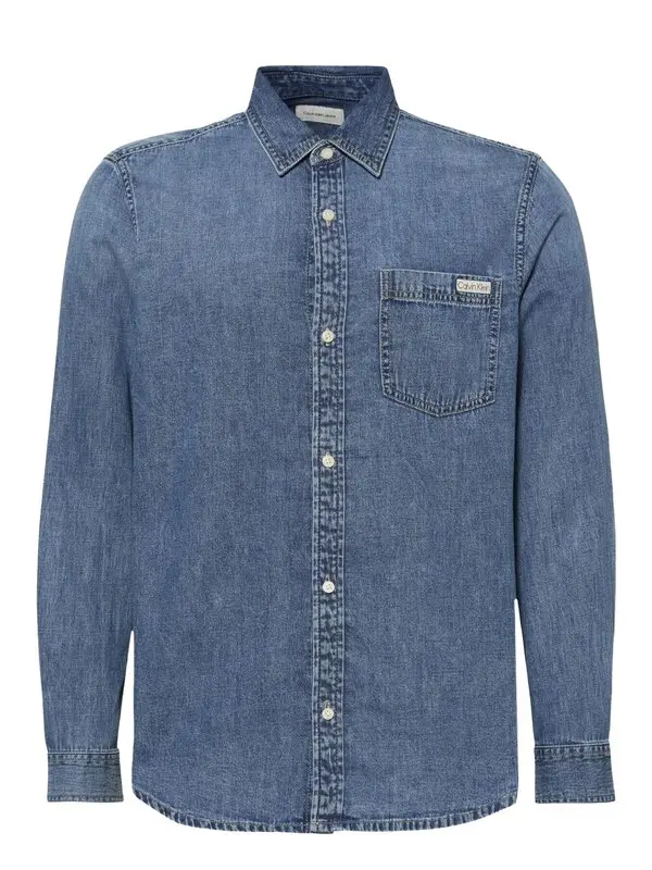 Calvin Klein Denim Button-up Shirt - Blue