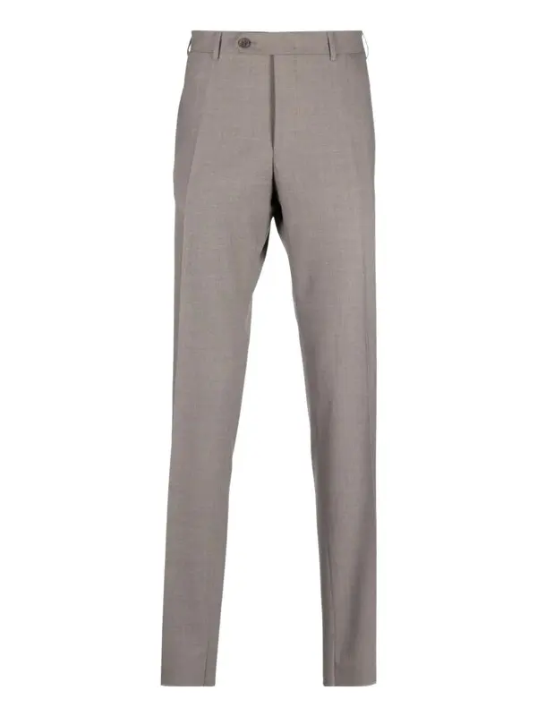 Canali Tailored Trousers With Belt Loops - Gray