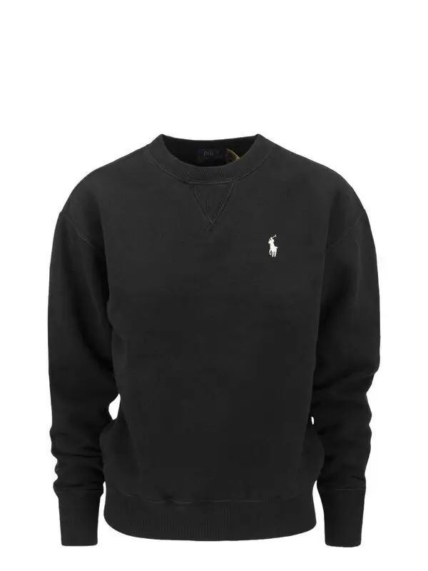 Polo Ralph Lauren Crewneck Sweatshirt With Pony Logo - Black