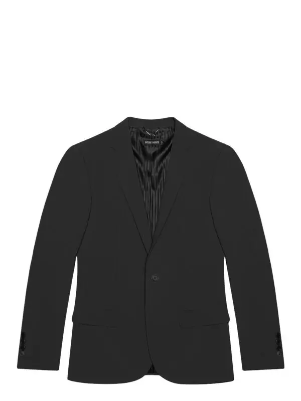 ANTONY MORATO Slim Fit Stretch Viscose Blend Blazer - Black