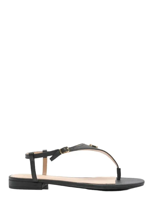 Ralph Lauren T-bar Strap Sandals - Black