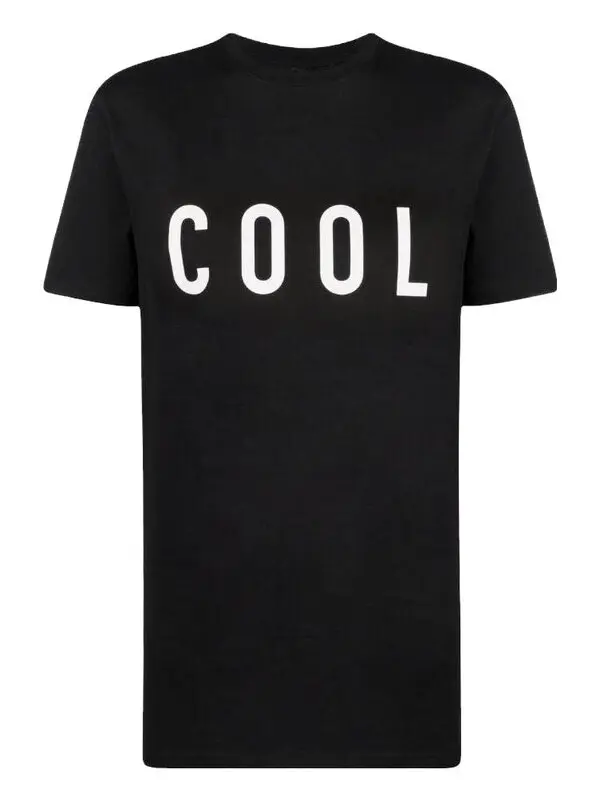 Dsquared2 Slogan-print Short-sleeve T-shirt - Black
