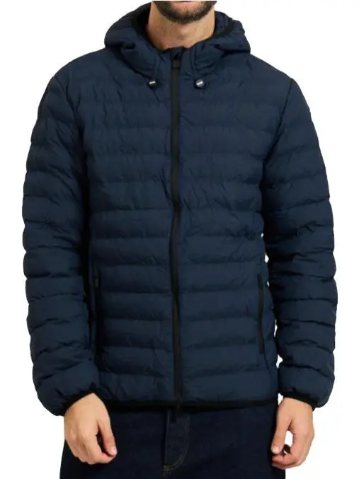 SUN 68 Zip Up Hooded Jacket - Black