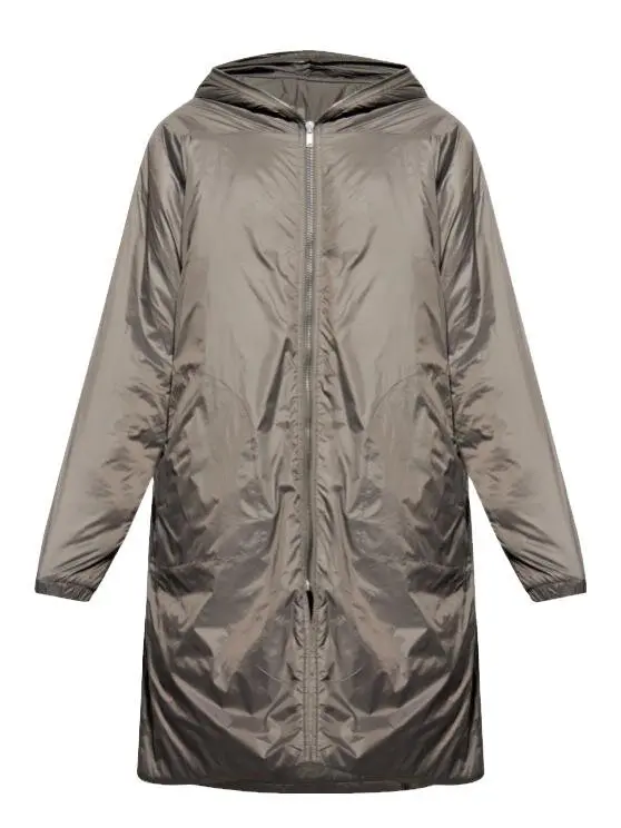 Rick Owens Zip-up Hooded Parka - Gray
