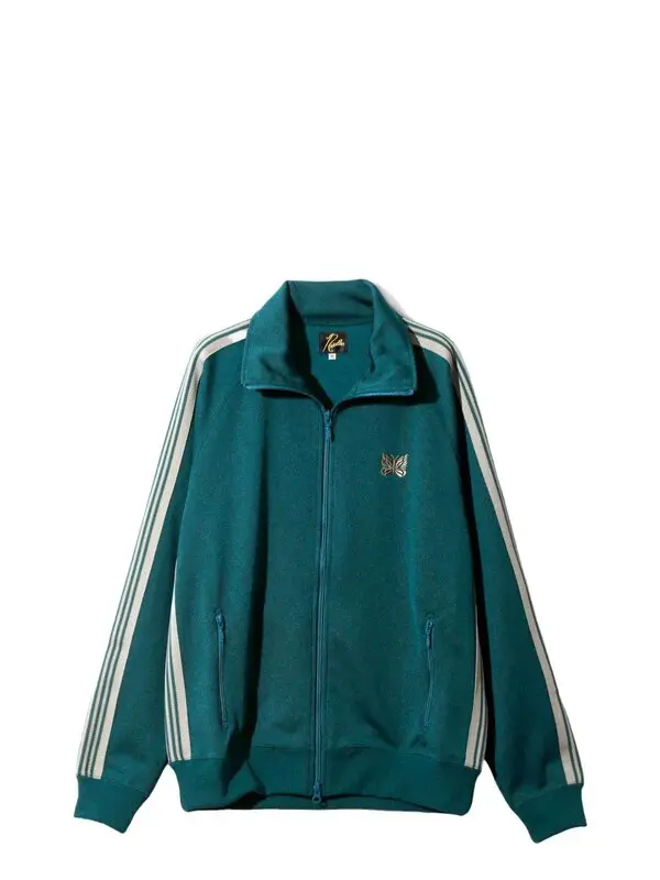 Needles Track Jacket With Butterfly Logo And Side Stripes - Blue
