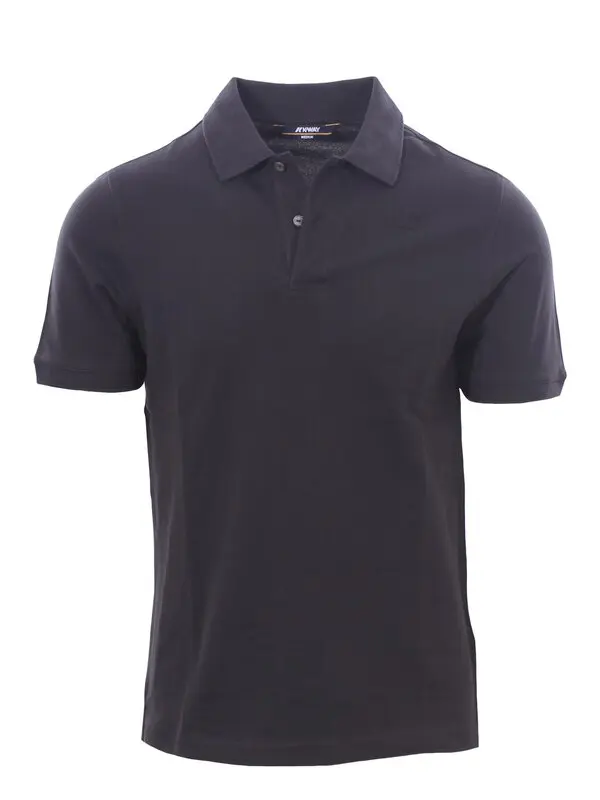 K-WAY Amedee Stretch Pique Polo Shirt - Black