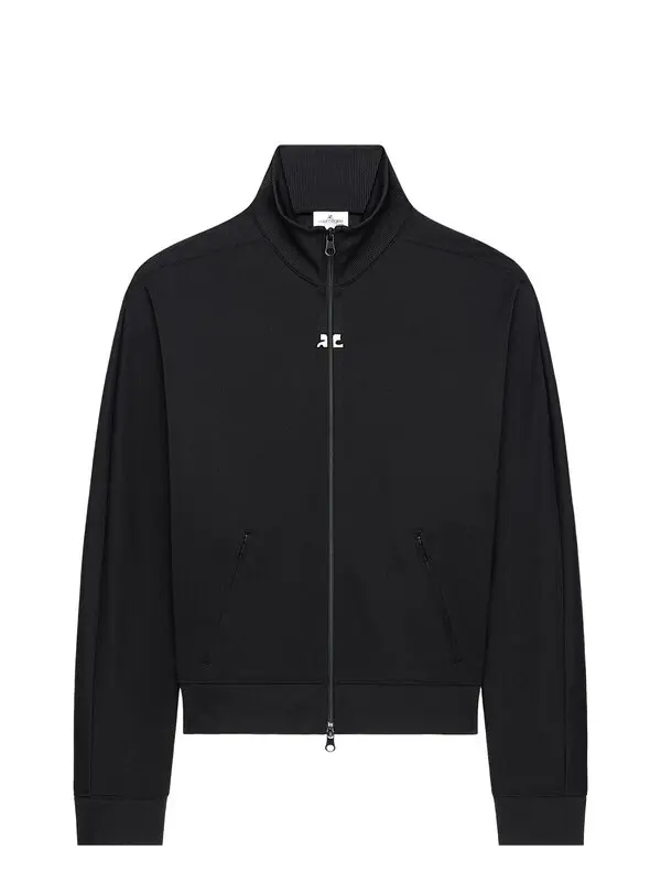 COURREGES Zip-up Bomber Jacket - Black