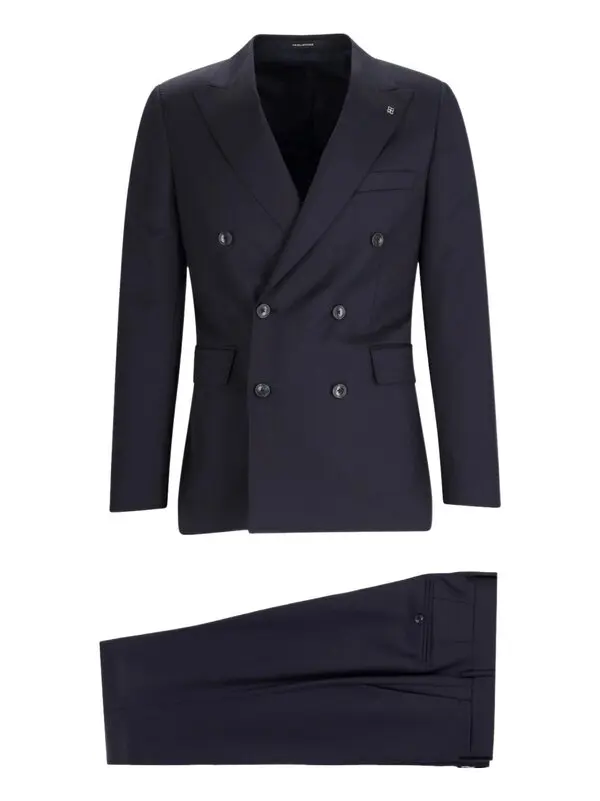 Tagliatore Double-breasted Tailored Suit - Black