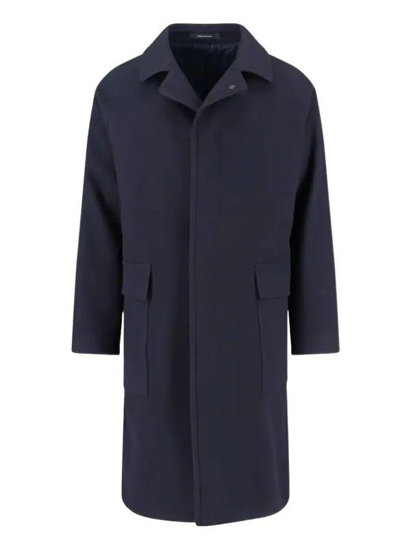 Tagliatore Loyd Long Sleeved Coat - Blue