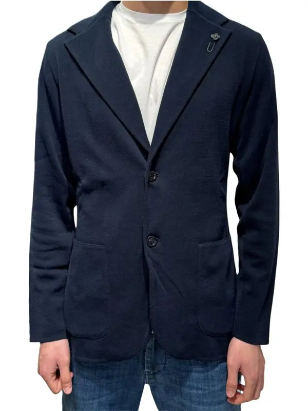 LARDINI Long-sleeve Blazer - Black