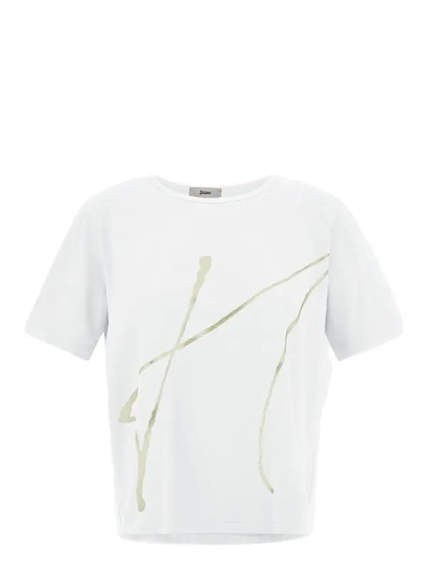 Herno Printed Crewneck T-shirt - White