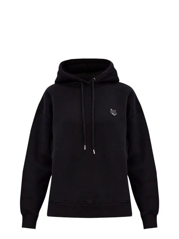 Maison Kitsuné Bold Fox Head Patch Hoodie - Black