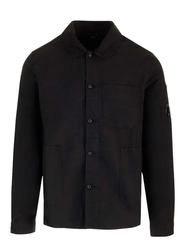 C.P. COMPANY Ottoman Workwear Shirt - Black