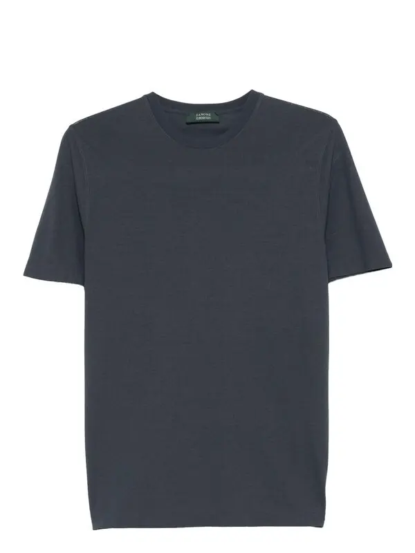 ZANONE Crewneck Short-sleeved T-shirt - Grigio