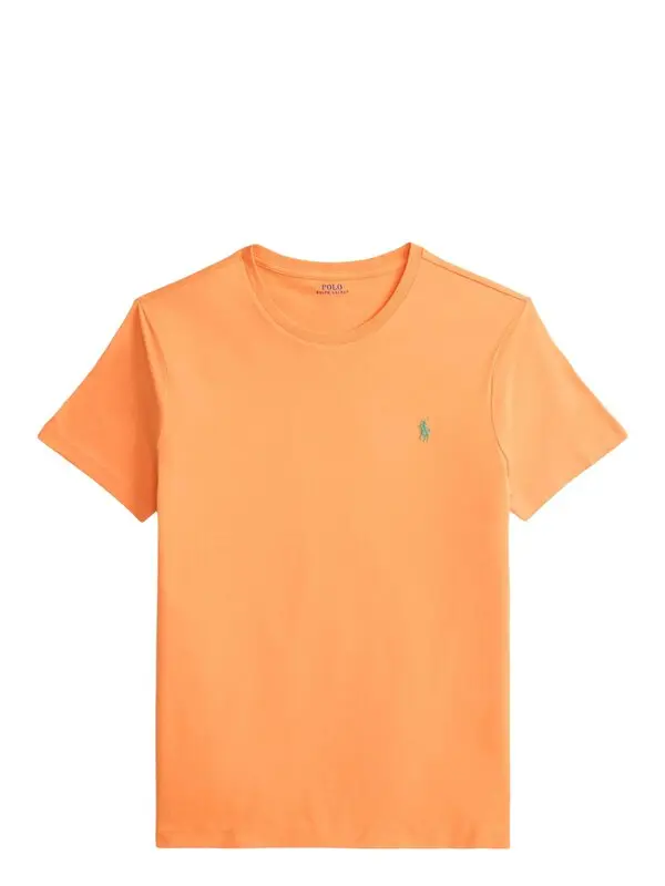Ralph Lauren Polo Pony Embroidered Crewneck T-shirt - Orange
