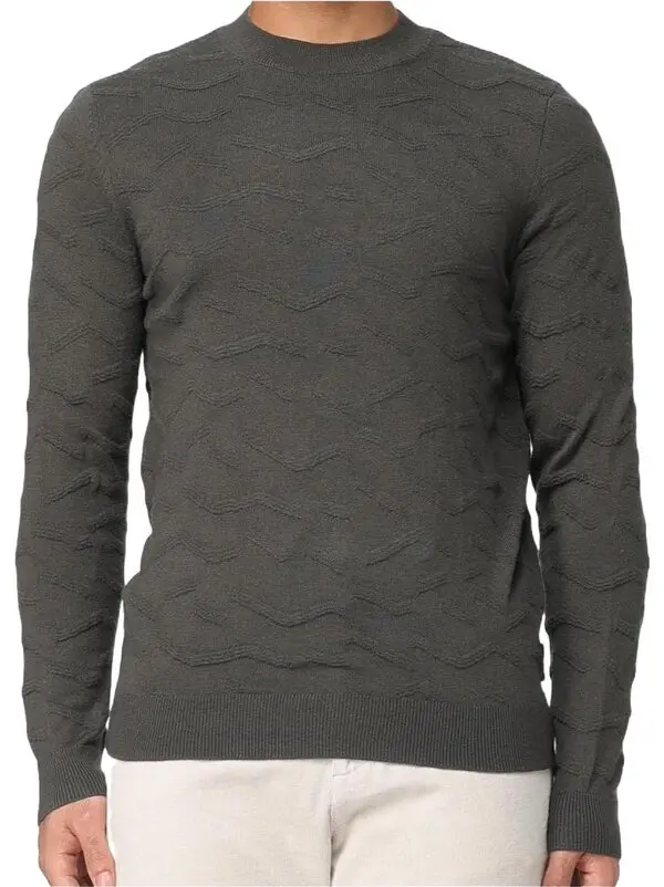 Armani Exchange Long-sleeved Knitted Shirt - Sage