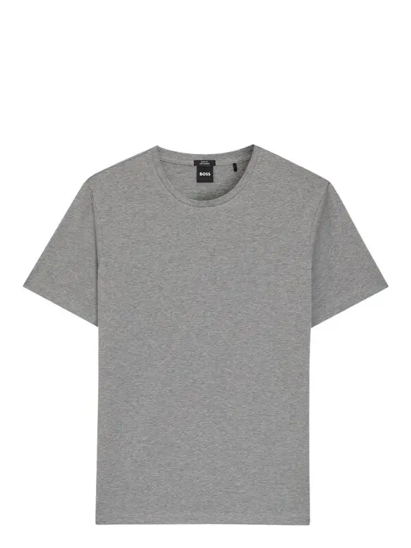 Hugo Boss Crew-neck Cotton T-shirt - Gray