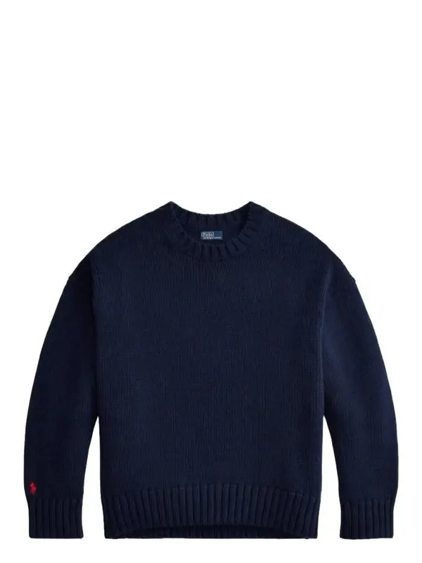 Polo Ralph Lauren Crew Neck Long Sleeve Sweater - Blue