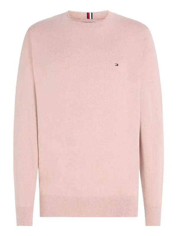 Tommy Hilfiger Embroidered Crewneck Sweater - Pink