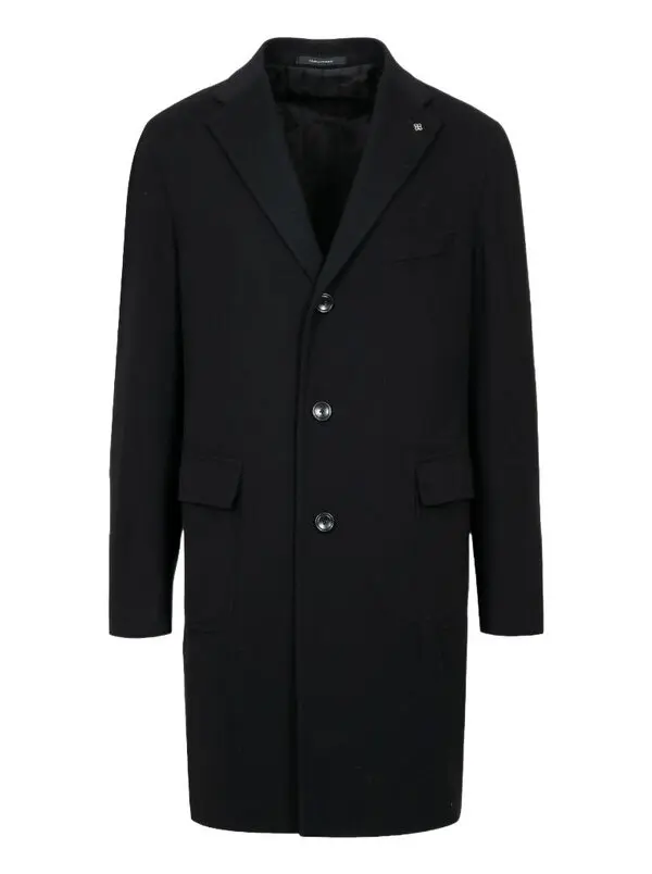 Tagliatore Single-breasted Tailored Coat - Black