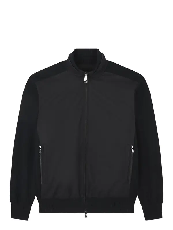 Paul & Shark Wool Zip-up Sweater - Black