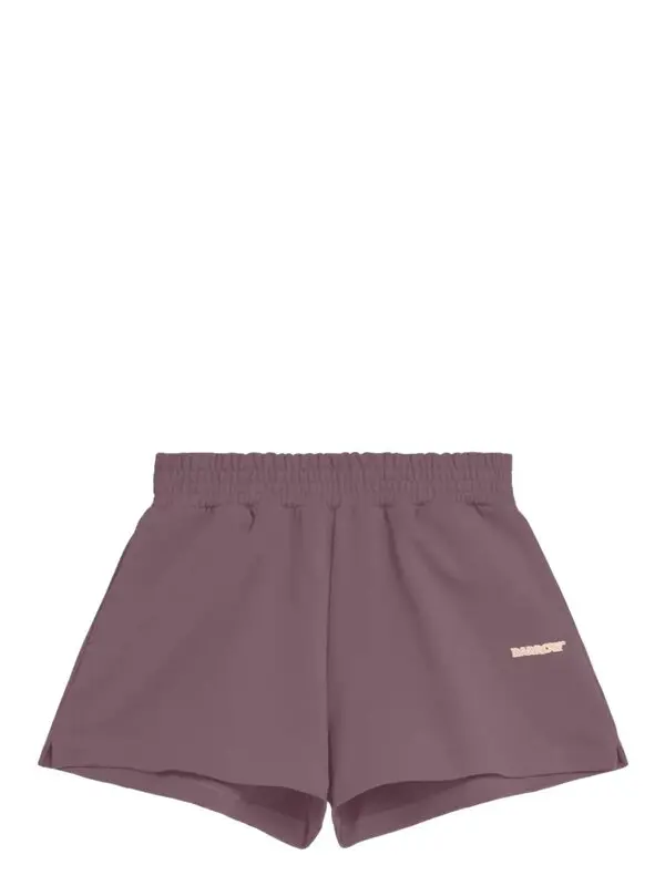 BARROW Elastic Waist Fleece Shorts - Gray