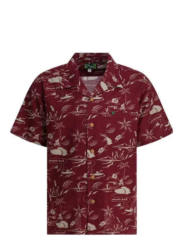 MONTBELL Printed Shirt - Red