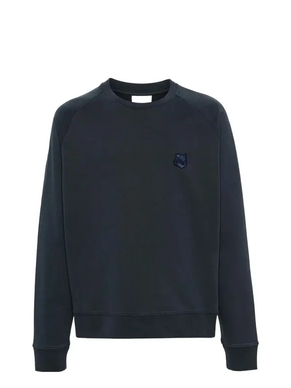 Maison Kitsuné Bold Fox Head Patch Oversized Sweatshirt - Black