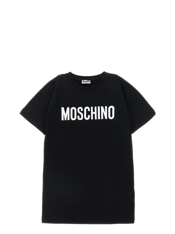 Moschino Print T-shirt Dress - Black