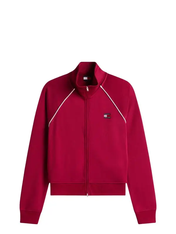 Tommy Hilfiger High Neck Zip Jacket - Red