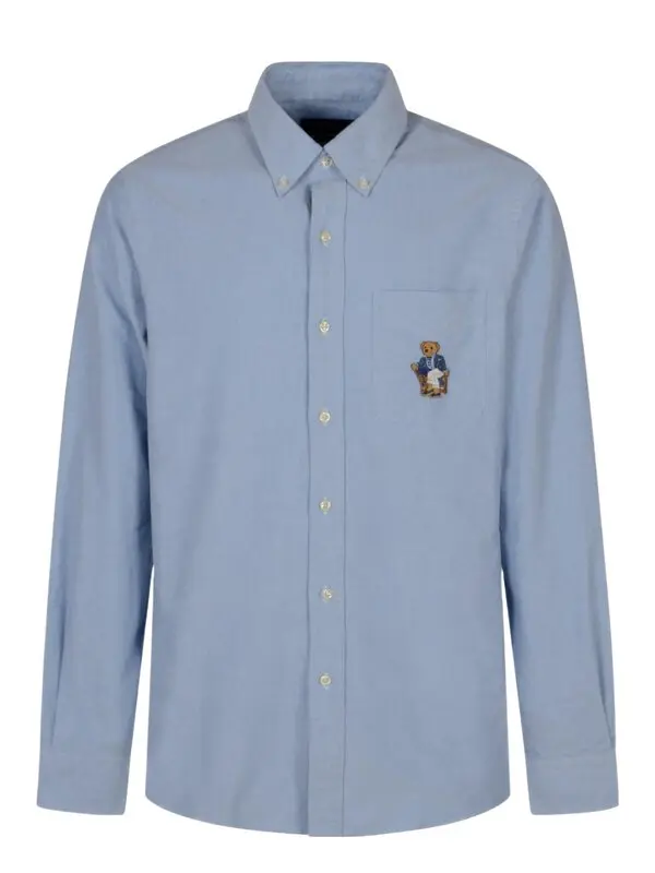 Polo Ralph Lauren Bear Embroidered Shirt - Blue