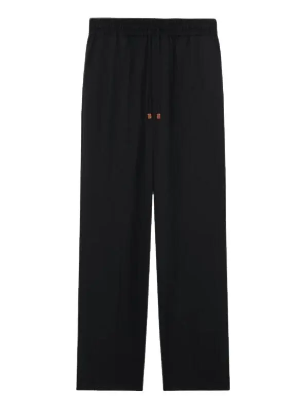 Drole De Monsieur Elastic Waist Pants - Black