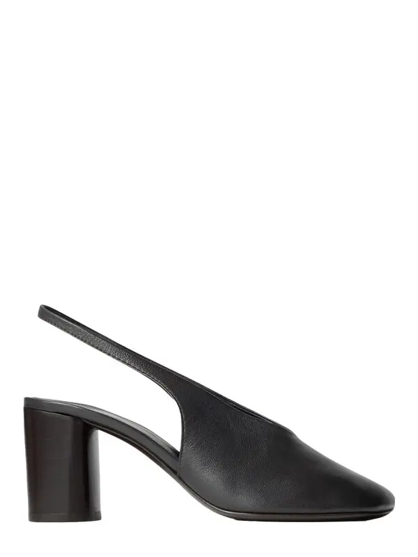 LEMAIRE Slingback Block Heel Pumps - Black
