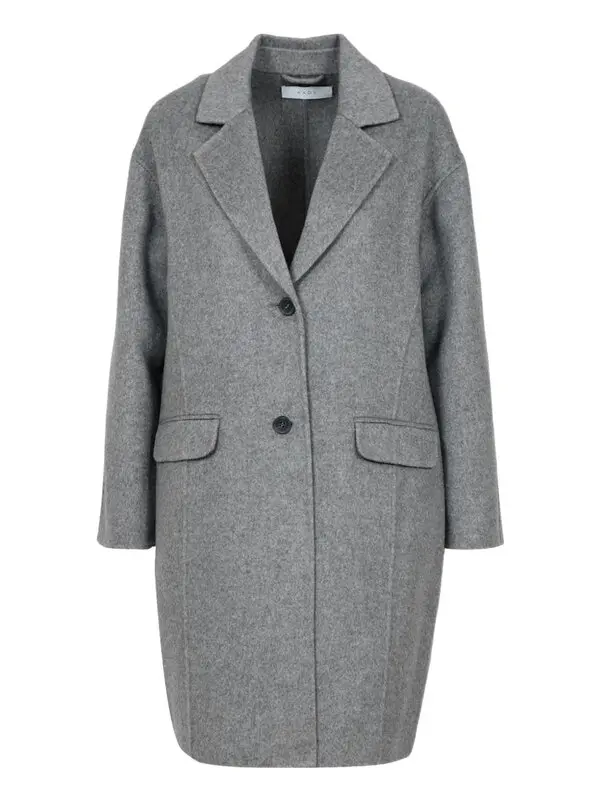 KAOS Single-breasted Wool Blend Coat - Gray