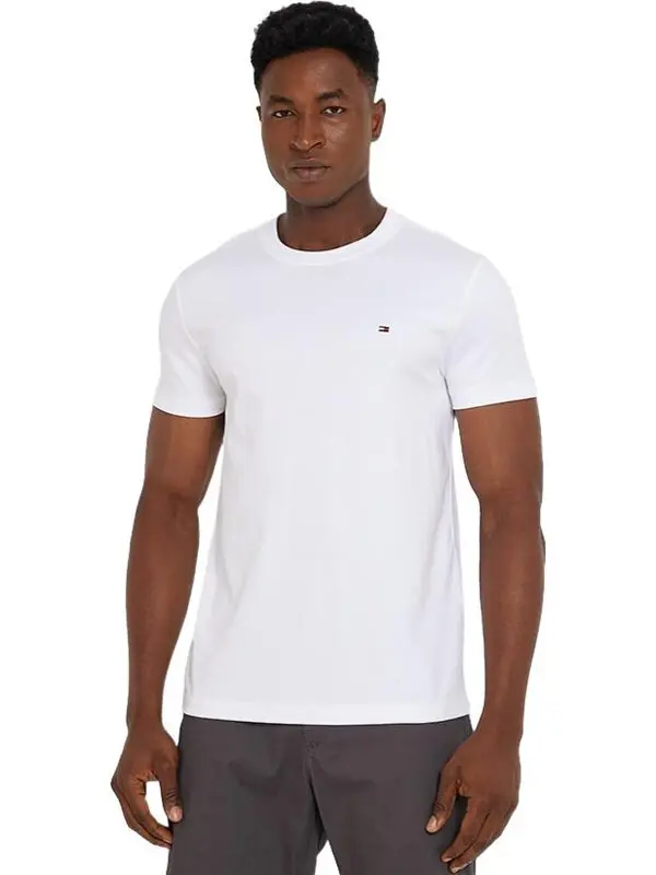 Tommy Hilfiger Logo-embroidered T-shirt - White