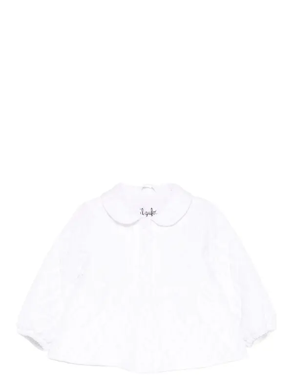 IL GUFO Quilted Jacket With Classic Collar - White