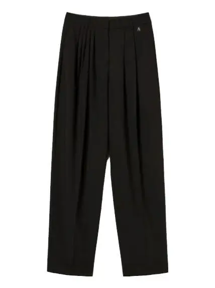 TWINSET Pleated Palazzo Pants - Black