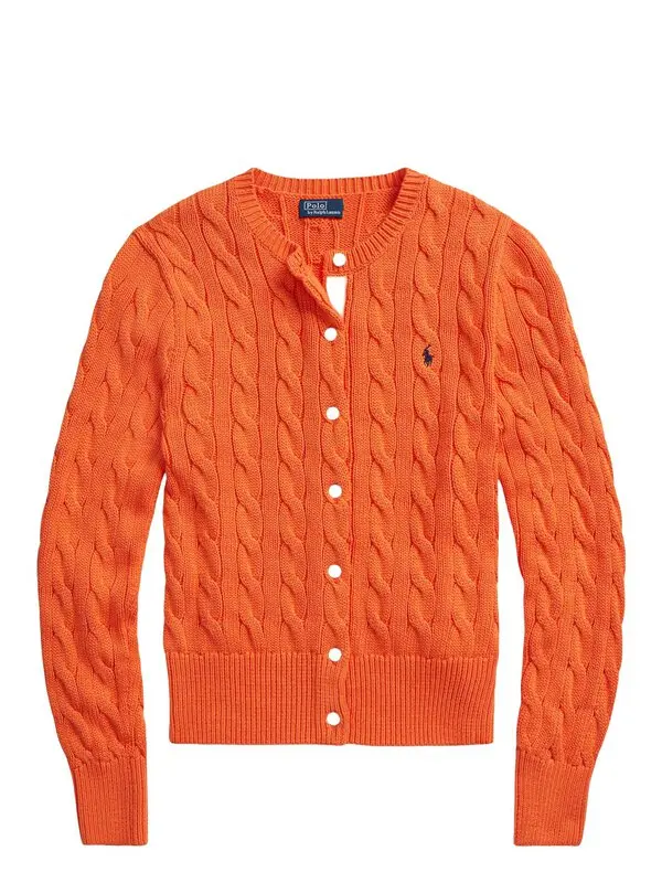 Polo Ralph Lauren Cable Knit Cardigan - Orange
