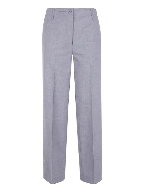 SEMICOUTURE Shelby Pleated Trousers - Gray