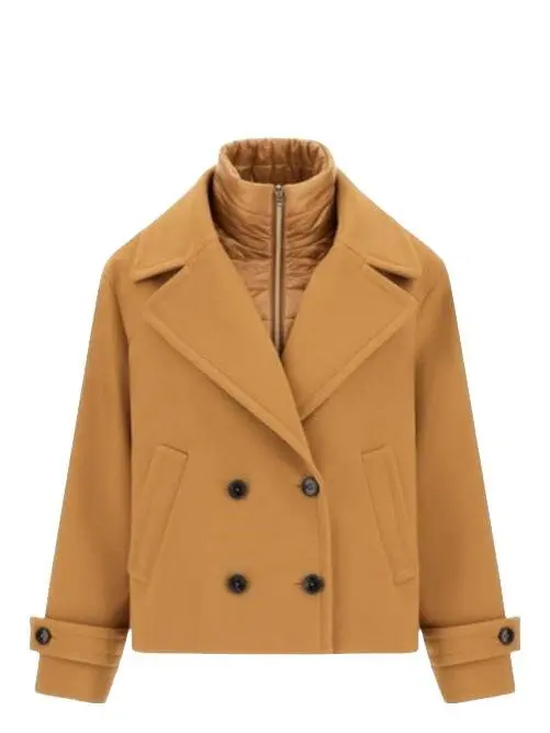 Herno Pea Layered Coat - Brown