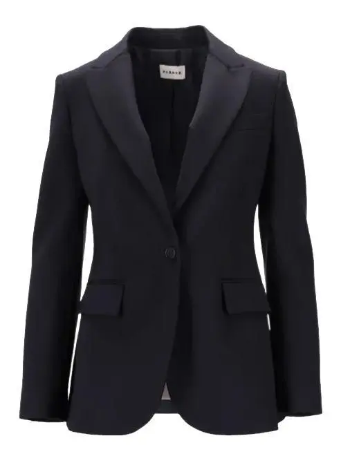 P.a.r.o.s.h Tailored Single-breasted Jacket - Blue