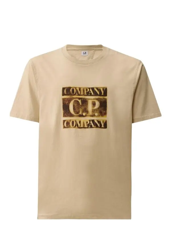 C.P. COMPANY Crew-neck T-shirt - Nude