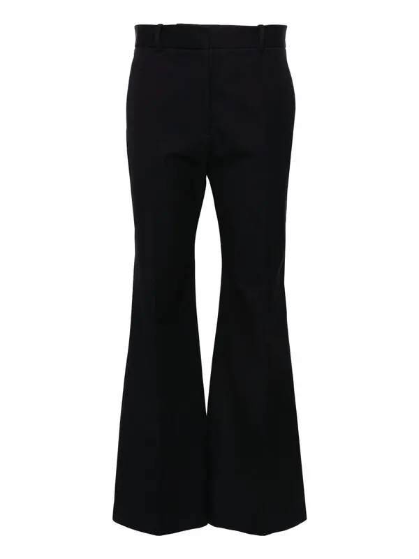 JOSEPH Tafira Mid-rise Flared Trousers - Black