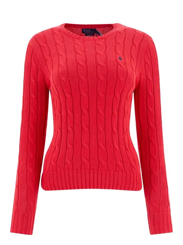 Polo Ralph Lauren Embroidered Crewneck Jumper - Red