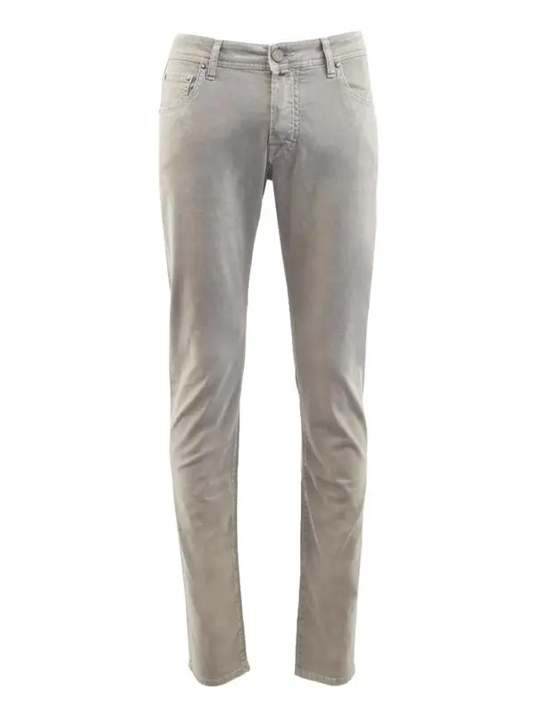 Jacob Cohen Straight Leg Chinos - Gray